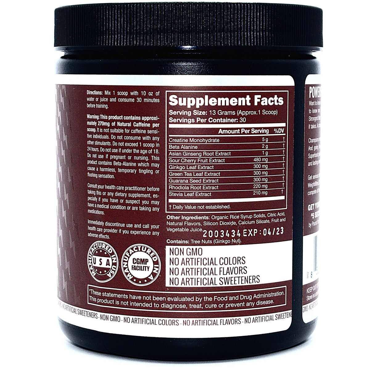 PURE POWER PRE WORKOUT - ALL NATURAL - 100% KICKASS – Smart Strength